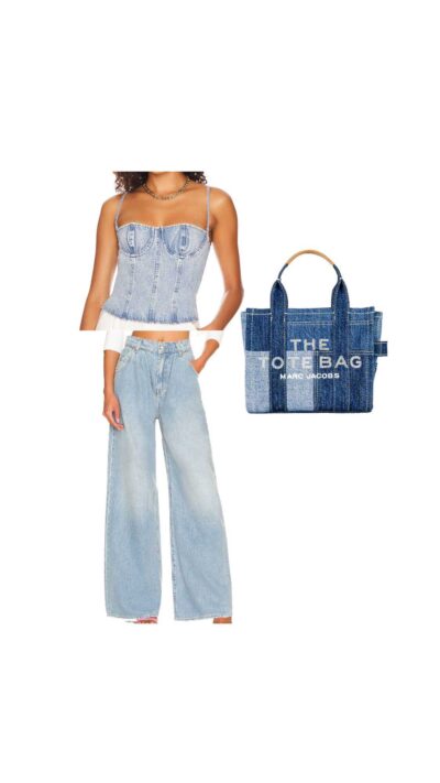 18 best denim on denim outfits from cool to chic