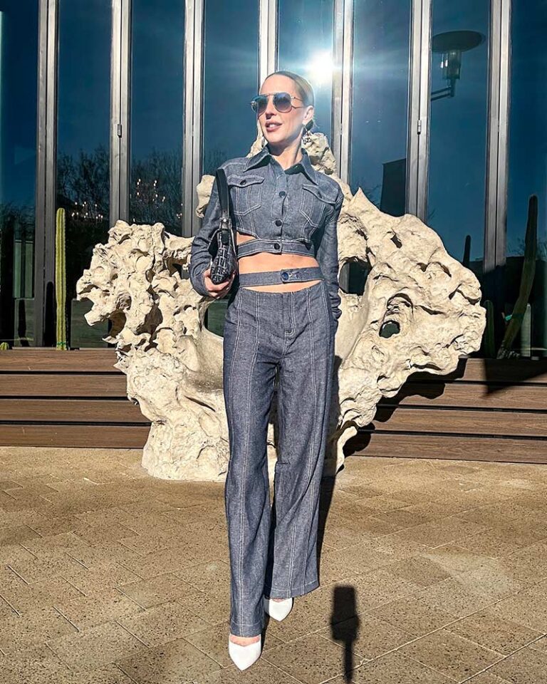 18 best denim on denim outfits from cool to chic