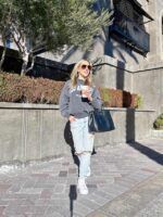 16 high waisted pants outfits | How to wear high rise pants - Glamour ...