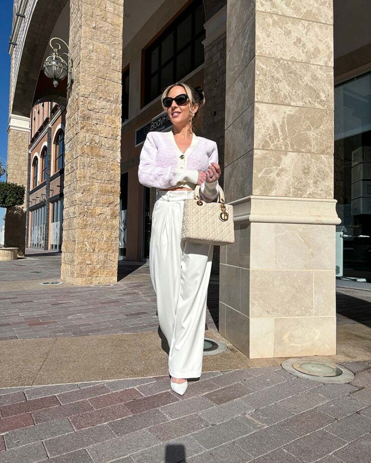 16 high waisted pants outfits | How to wear high rise pants - Glamour ...