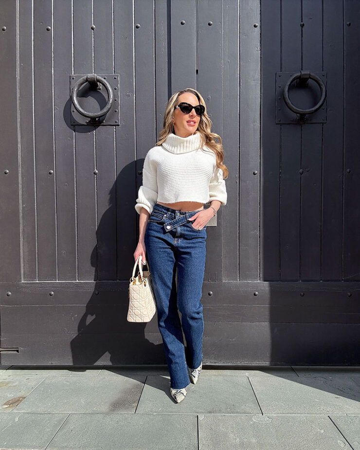 The criss cross waist jeans trend is here to stay, here's how to wear ...